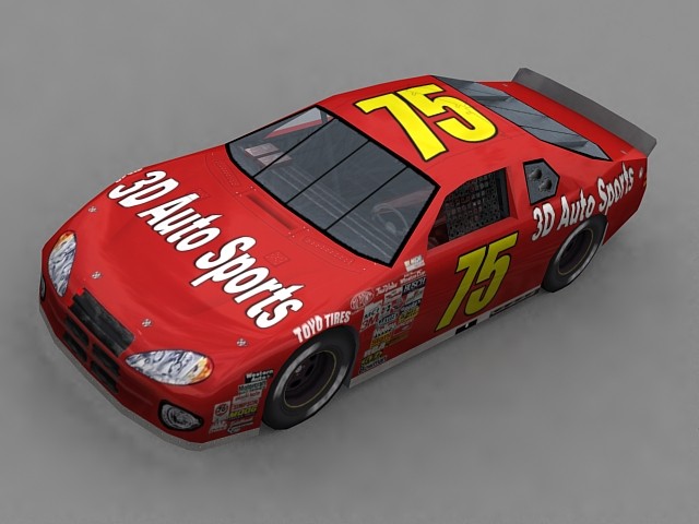 Free Low Poly Free 3d Stockcar
